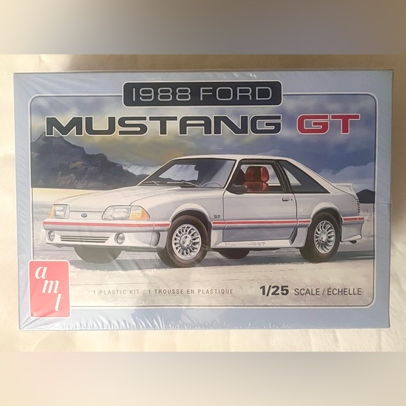 Toys | New 125 Amt 1988 Ford Mustang Gt 5foxbody Plastic Model Car ...